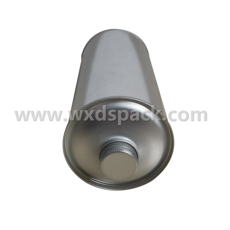 1L Round Cone Motor Oil Tin Can with Screw Top - Desheng